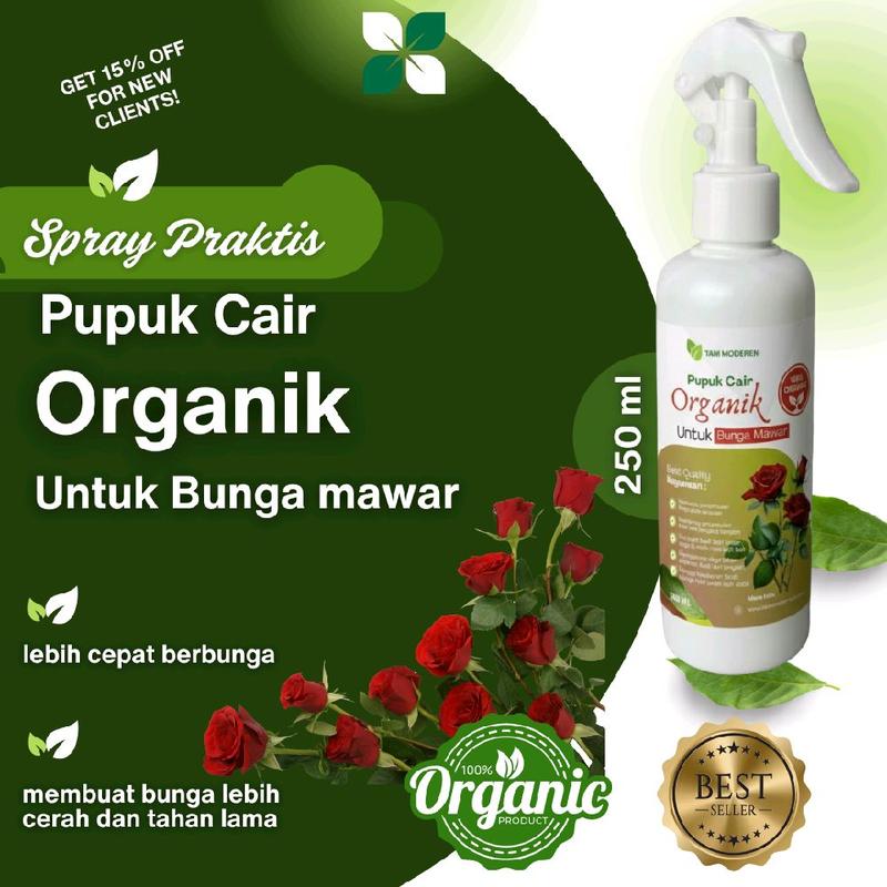 AGRO FARM_Repellent Spray pupuk Organik Cair Untuk Bunga Mawar 250 ml ...
