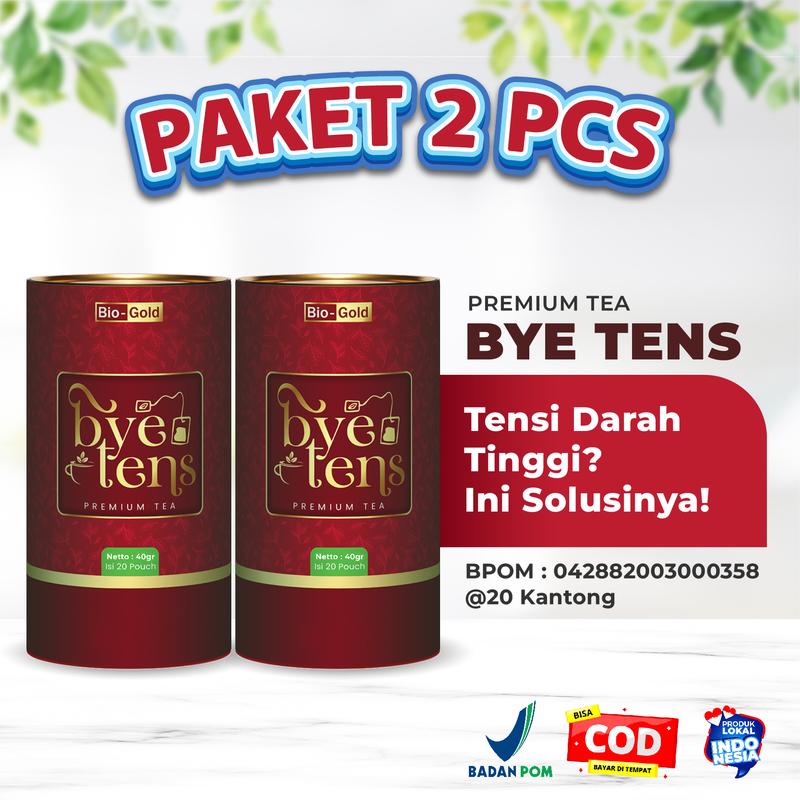 Paket 2 Kaleng 40x Minum Bye Tens Premium Tea Teh Hipertensi - Shop ...