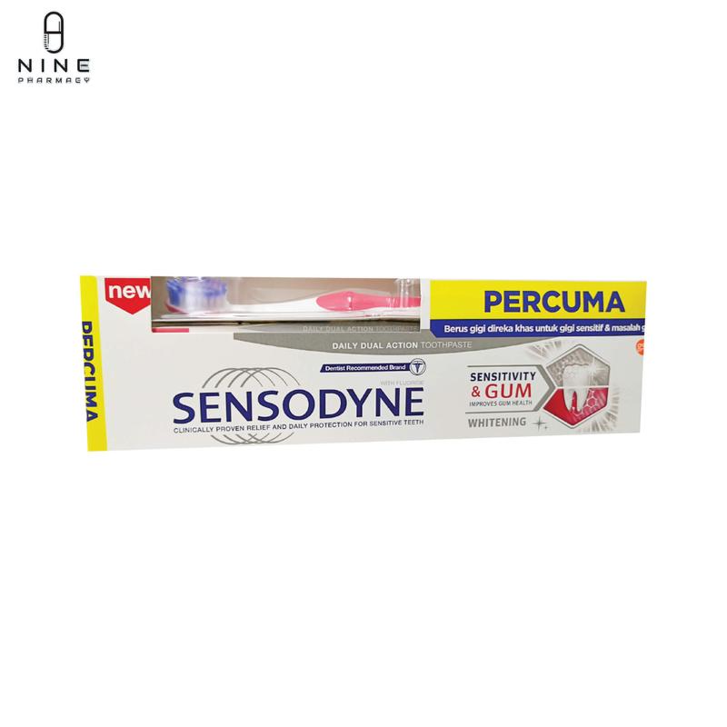 SENSODYNE SEN&GUM WHITE 100G FOC TOOTH BRUSH SENS&GUM - TikTok Shop ...