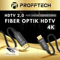 Jual Profftech Kabel / Cable HDMI 2.0 4K Fiber Optic Active AOC 10 15 ...