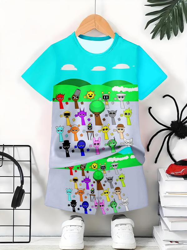 【SPRUNKI】 Boys short sleeve shorts set Children's T-shirt se - TikTok ...