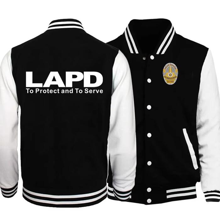 Jual LAPD Department Print Baseball Jacket Men Clothing Women ...
