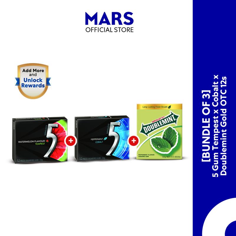 [Bundle of 3] 5 Gum Tempest x 5 Gum Cobalt x Doublemint Gold - TikTok ...