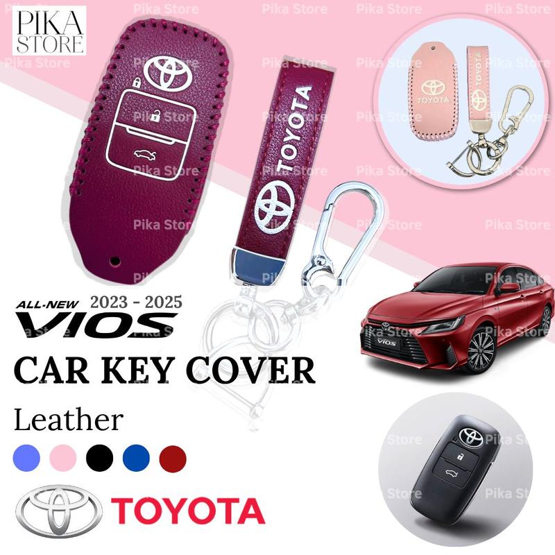 Toyota Vios 2023 - 2025 Key Cover Pink Leather PU Car Cover Kunci Vios ...