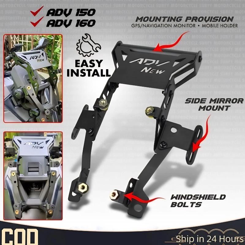 CNC Windshield Bracket Visor For ADV 150&160 Side Mirror Bracket ...