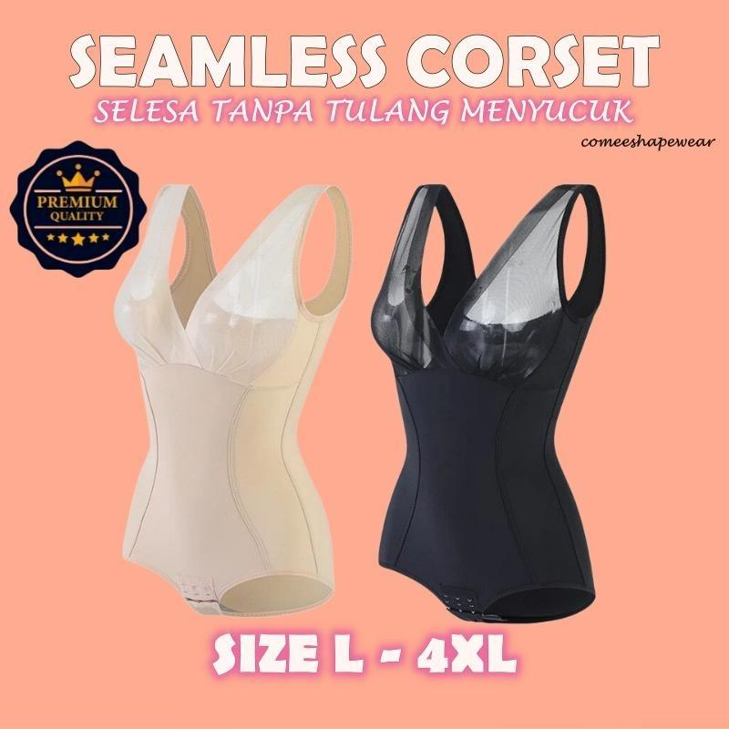 Seamless Premium Body Suit Shapewear Full Body Corset Women Ice ...