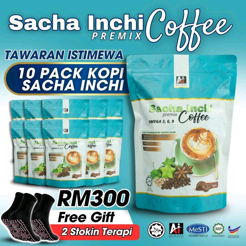 10 pack Kopi Sacha Inchi (FREEGIFT) - TikTok Shop Malaysia