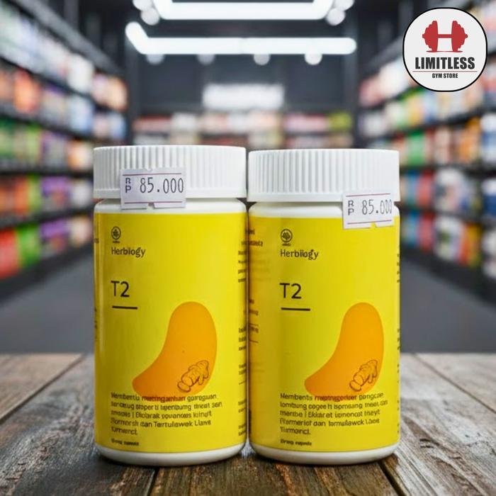 Jual Herbilogy T2 Turmeric Curcumin 30 Kapsul - Anti GERD Maag Kembung ...