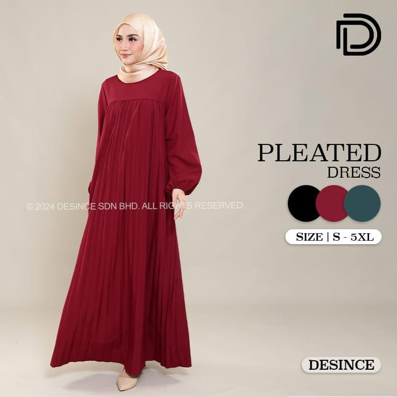 DESINCE Women Dress Pleated Dress Woman Long Dress Solid Color - TikTok ...