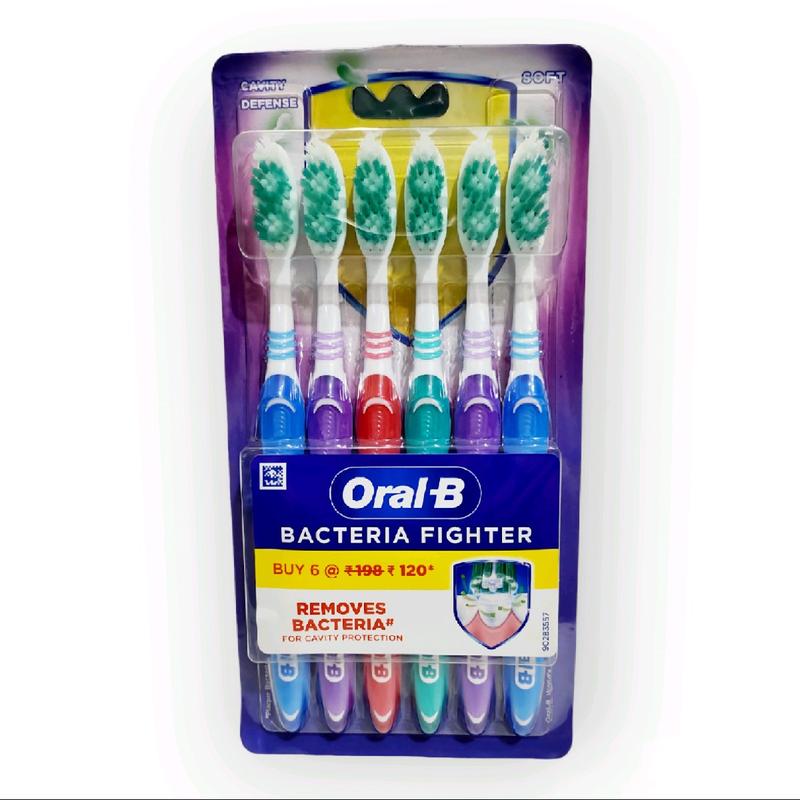 Oral-B Toothbrushes soft & Medium [6pcs/pack] Bacteria fighter - TikTok ...