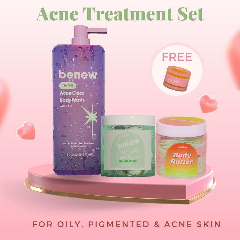 BENEW BODY CARE SETS- Hydration/ Acne Treatment - TikTok Shop Singapore
