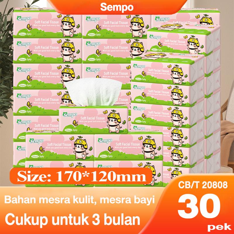 【30 Packs】Sempo Monster Facial Tissue Tisu murah Air-Cushion - TikTok ...