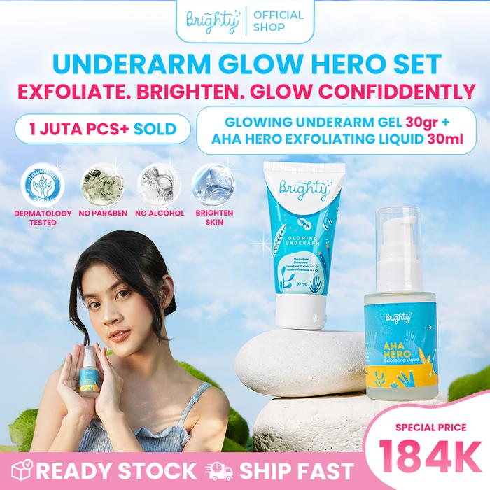 Promo [Special Live] BRIGHTY Glowing Underarm x AHA HERO Serum ...