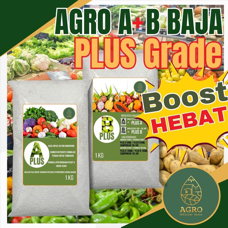 Agro Plus Grade AB Baja 2kg AB Fertilizer Paksa Gemok Boost Hebat ...