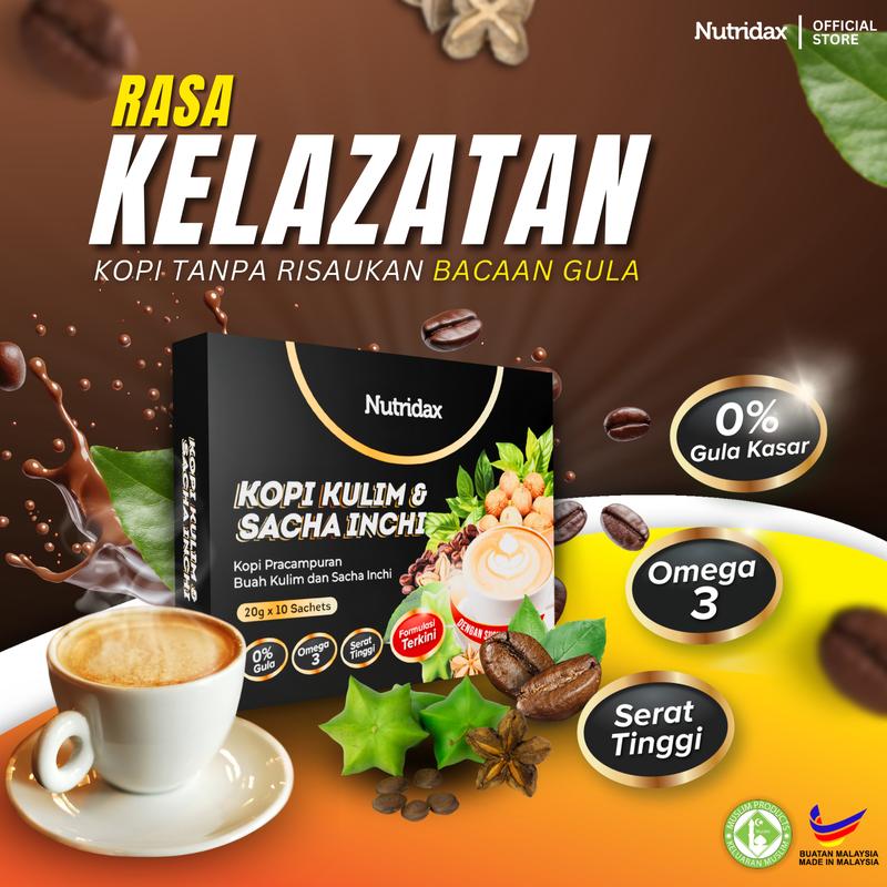Nutridax Kopi Kulim & Sacha Inchi Coffee Minuman - TikTok Shop Malaysia