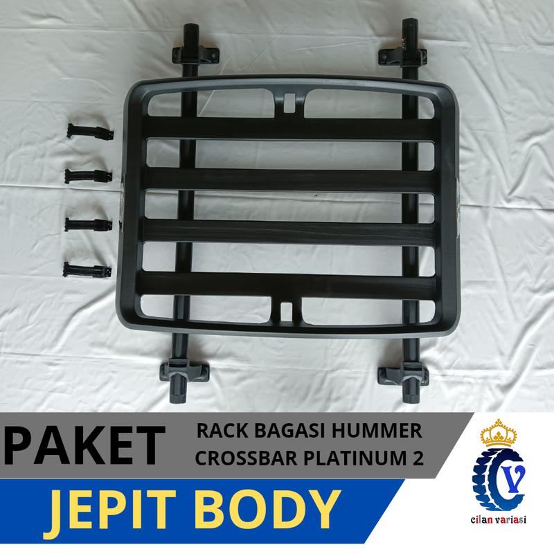 Paket Rack Bagasi Atas Mobil Hummer Kaki Jepit Body - Shop | Tokopedia