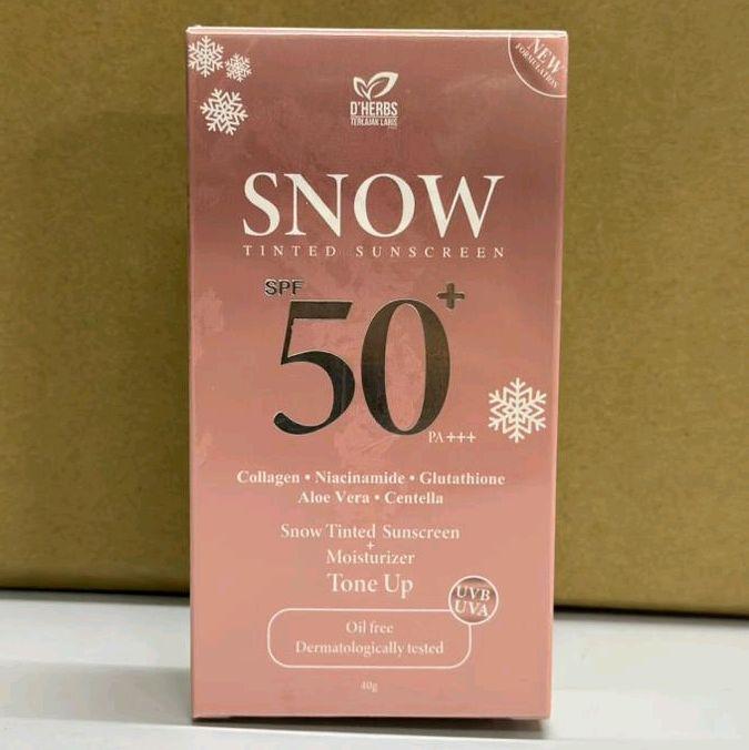 DHERBS SNOW TINTED SUNSCREEN + MOISTURISER PELINDUNG SPF 50+ - TikTok ...