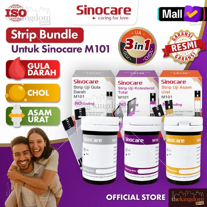 Promo Sinocare M101 Strip Bundle Multi-Function 3in1 Monitoring System ...