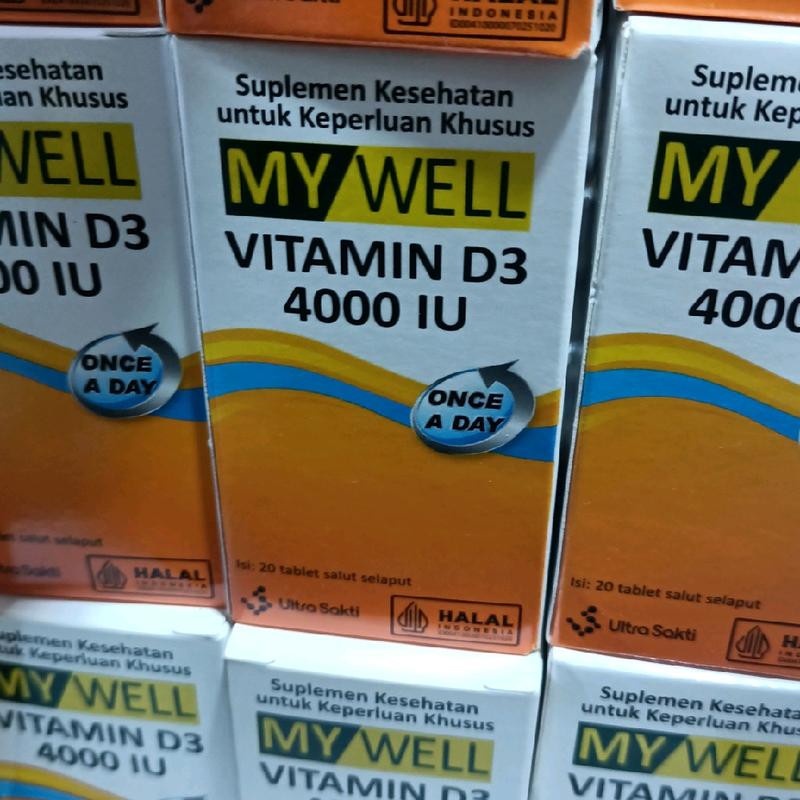 mywell vitamin d3 4000iu isi 20 tablet - Shop | Tokopedia