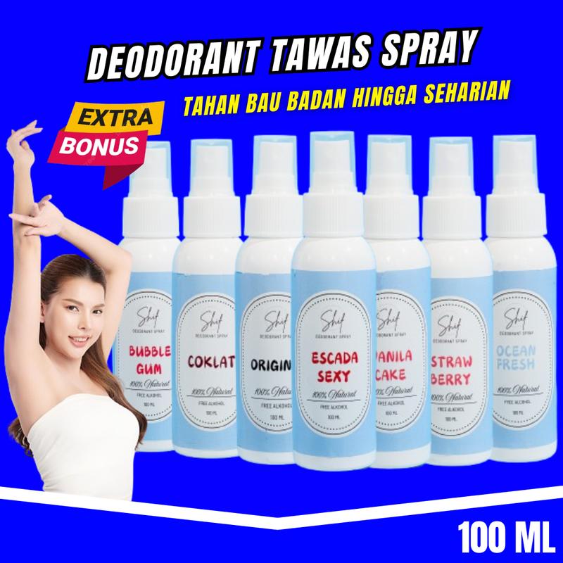 DEODORANT NATURAL TAWAS CAIR 100 ML MENGHILANGKAN BAU BADAN / DEODORANT ...