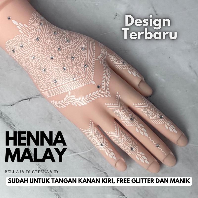 Malay Henna Instan White Wedding free manik - Shop | Tokopedia
