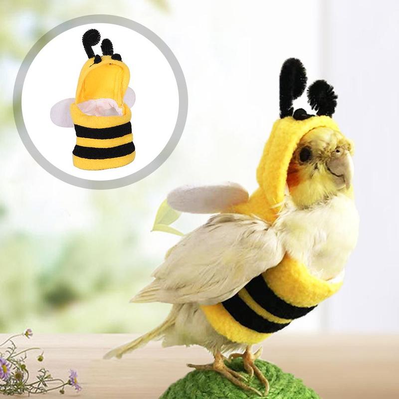 Funny Pet Bird Clothes Parrots Flying Suit Birds Cosplay Bee - TikTok ...
