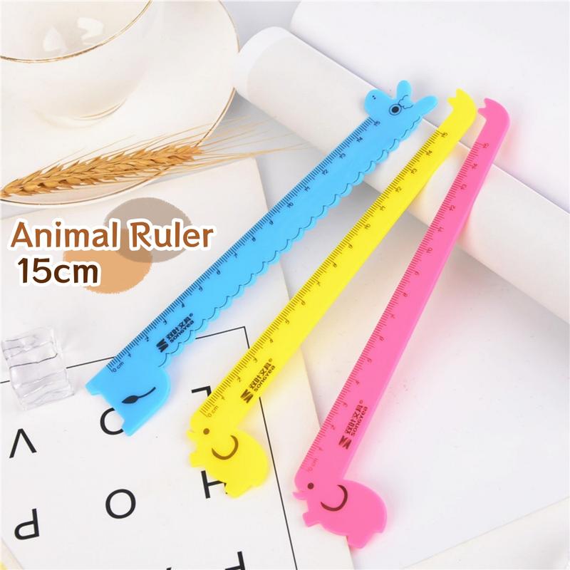 Cartoon Animal Shape 15cm Plastic Ruler Creative Kid Cute Giraffe ...