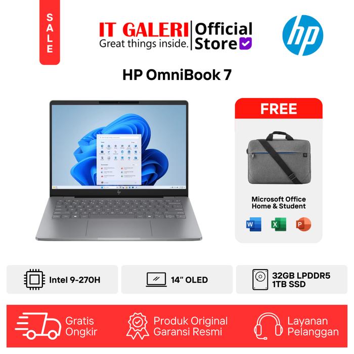 Promo HP OmniBook 7 14 | FS0999TU | Intel Core 9-270H | RAM 32GB | SSD ...