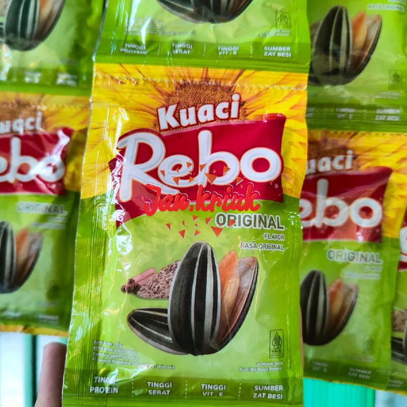 Kuaci Rebo Original rasa Original 10 gram x 10 pcs Asin - Shop | Tokopedia
