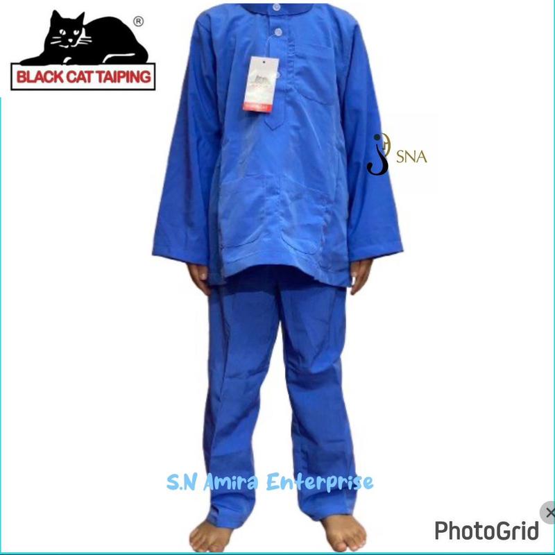 Black Cat SET BAJU MELAYU ( BIRU) KAFA /Baju Melayu Biru Kaf - TikTok ...