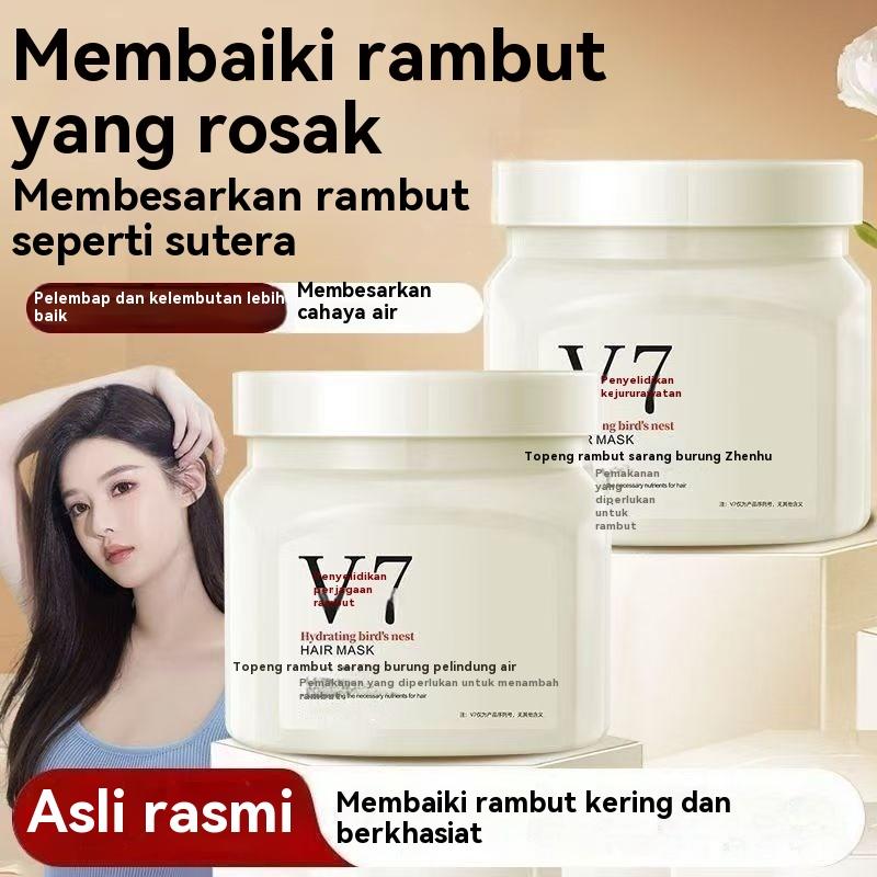 V7 Hair Mask Sarang Burung - Pengalaman Salon di Rumah, Masker - TikTok ...
