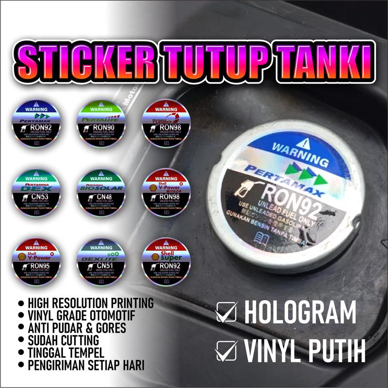 SPEEDCIOUS - Stiker Sticker Warning Tutup Tangki Bensin Pertamax - Shop ...