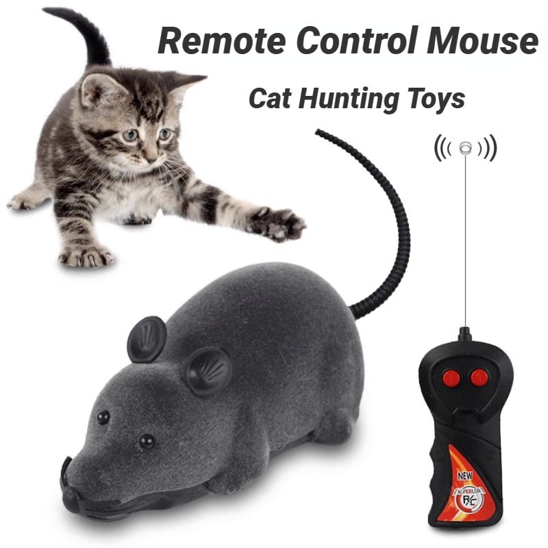Wireless Electric Remote Control Mouse Cat Toy Interactive Simulation ...