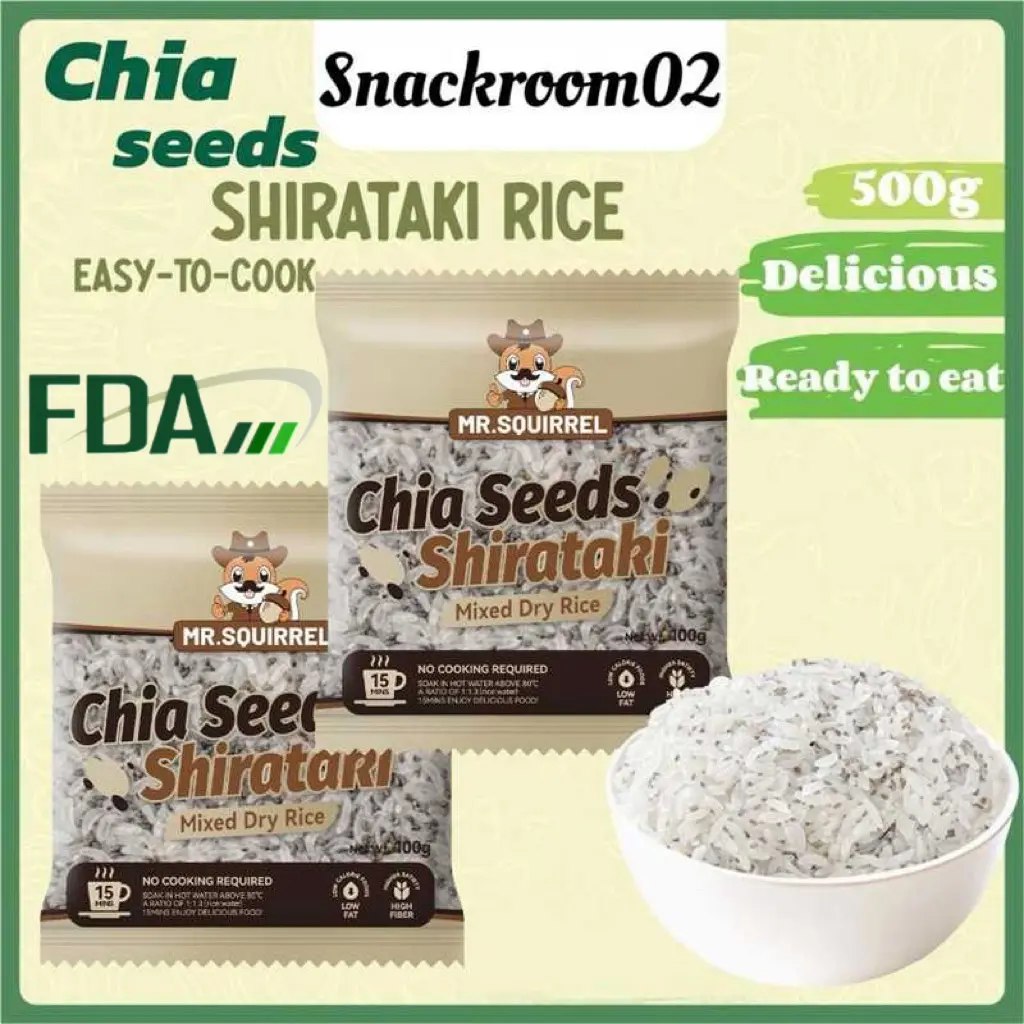 Chia seeds Shirataki Rice 100g Instant brewed rice without cooking ...