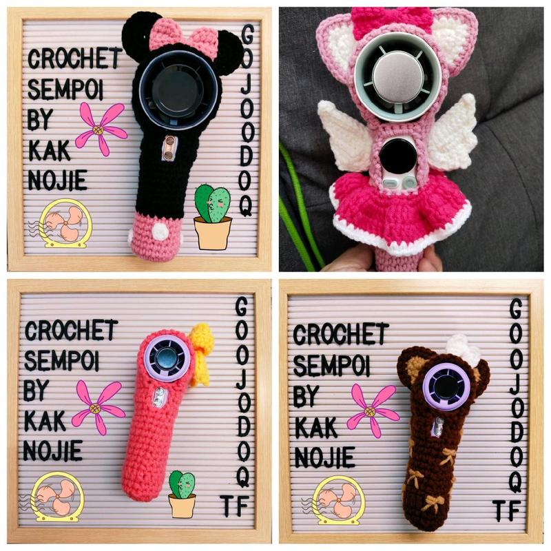 Crochet Mini Fan Cover for GOOJODOQ n GOTOP n AMGRAS (mini fan - TikTok ...