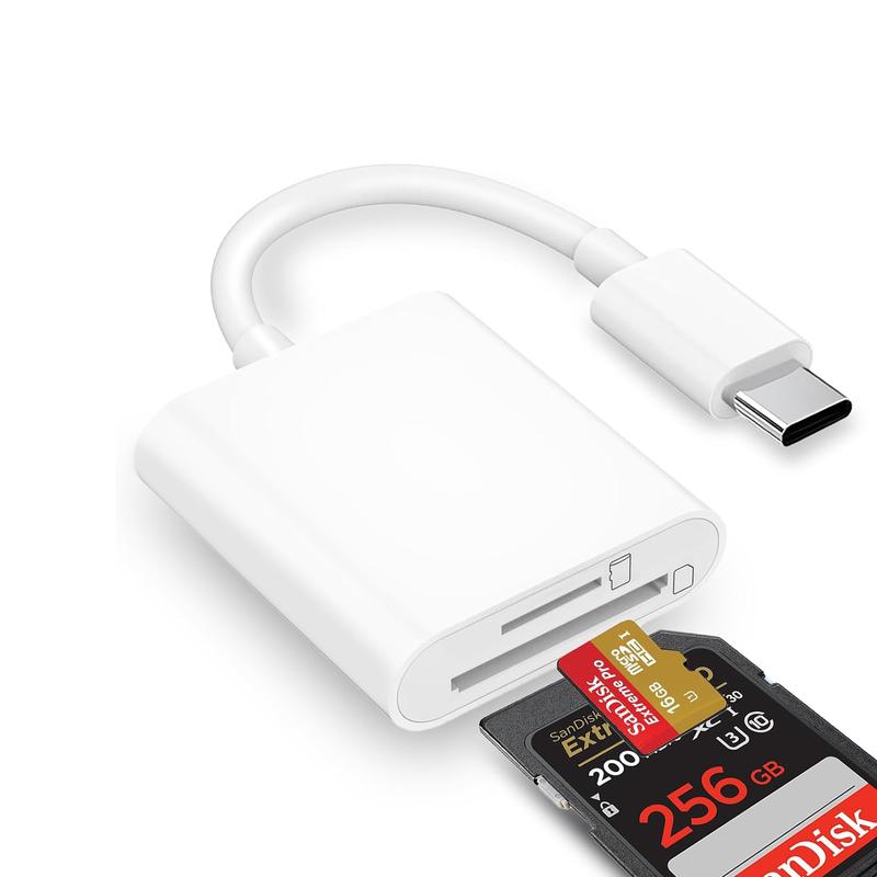 USB Type C SD Card Reader, High Speed Type C to Micro SD Camera ...