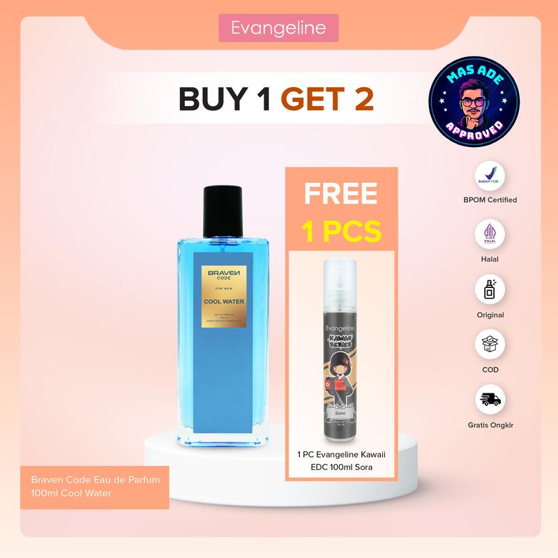 【BUY 1 GET 2】Braven Code Cool WTR EDP + Evangeline Kawaii Sora EDC ...