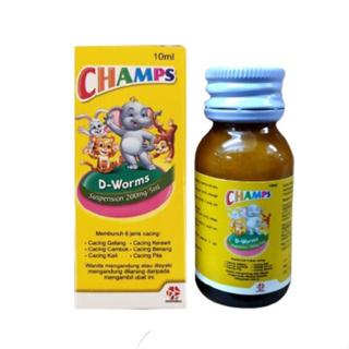 Champs D-Worms Suspension 200mg/5mL 10mL U. Cacing untuk Anak-Anak ...