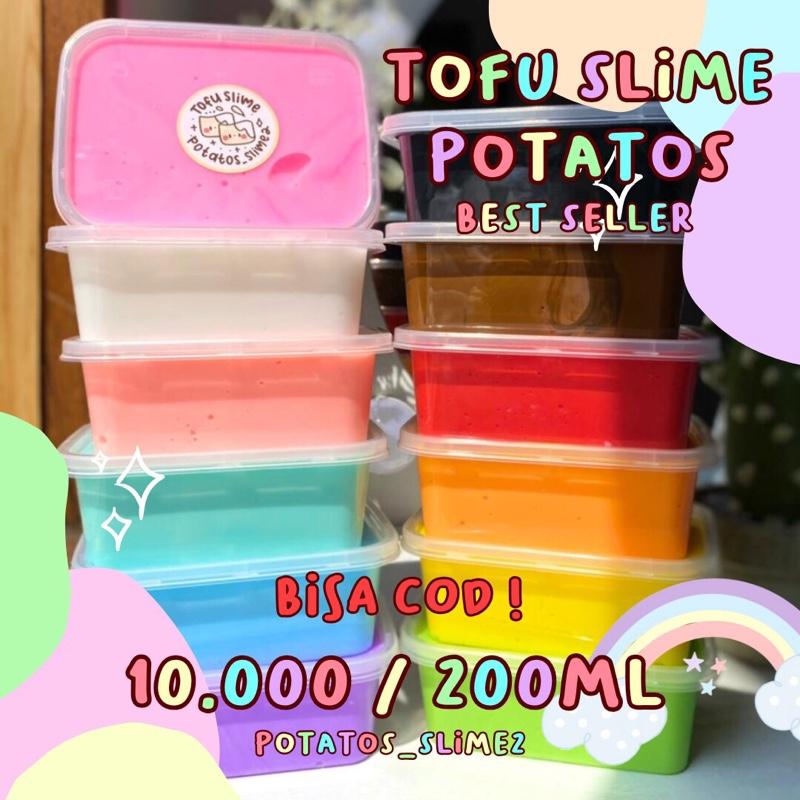 TOFU SLIME 200ML @Potatos_Slime2 slime warna galaxy slime potatoes ga ...