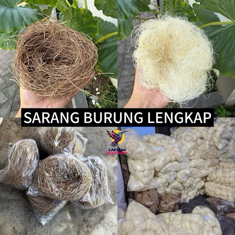 SARANG BURUNG MURAH, SERAT NANAS, DAUN CEMARA, SERAT SERABUT AREN ...