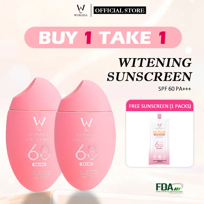 [FDA Approved] WORADA Whitening Lotion And SPF60++ Sunscree - TikTok ...
