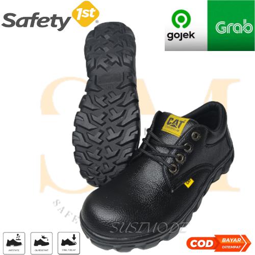 Jual Safety Sepatu Safety Pria dan Wanita Ujung Besi Semi Boot Bertali ...