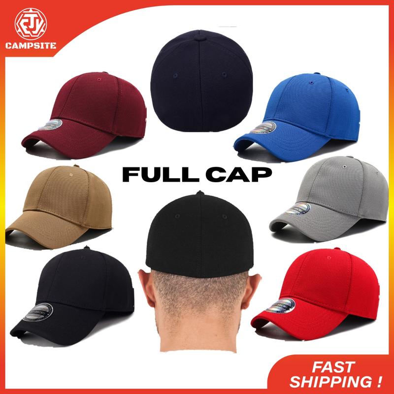 Full Cap Premium SPANDEX Baseball Cap Multiple Plain Color Cap - TikTok ...