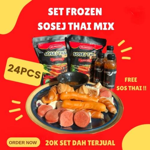 Set Frozen Sosej Helokching 24pcs Free Sos Thai food halal - TikTok ...