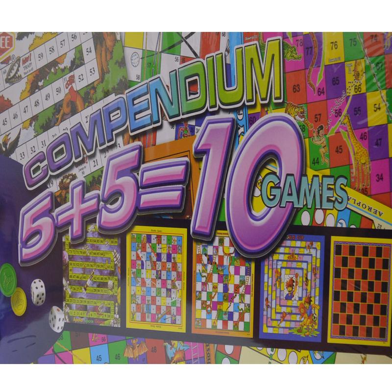 (10 Games in 1 Set) 10 In 1 Compendium Of Multiplayer Board Games ...