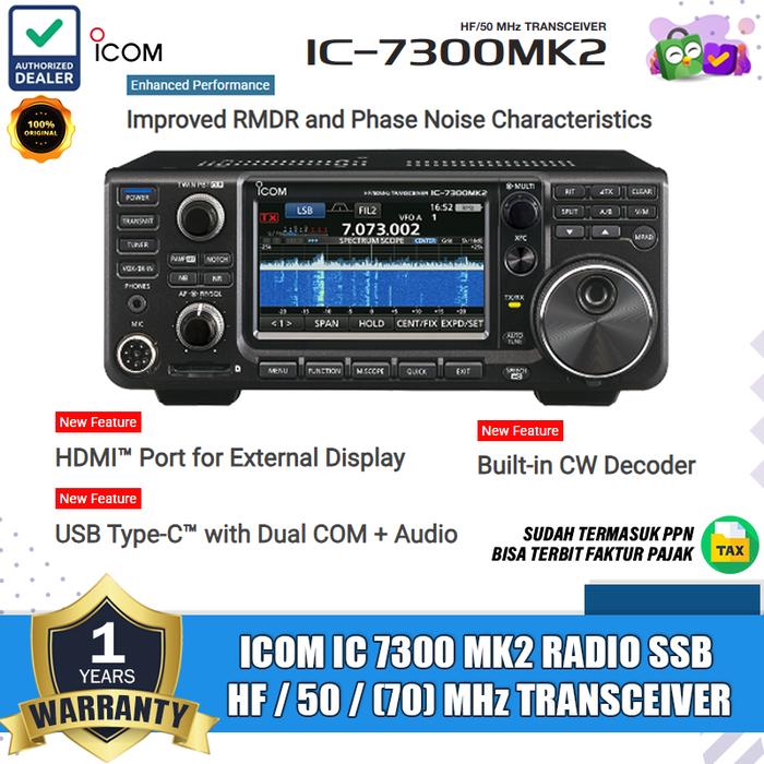 Promo Icom Ic 7300 MK2 Touchscreen Radio SSB HF Icom IC 7300 Mk2 HF/50 ...