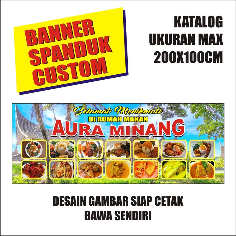 Banner Spanduk Custom ukuran Max 200x100 cm - Shop | Tokopedia