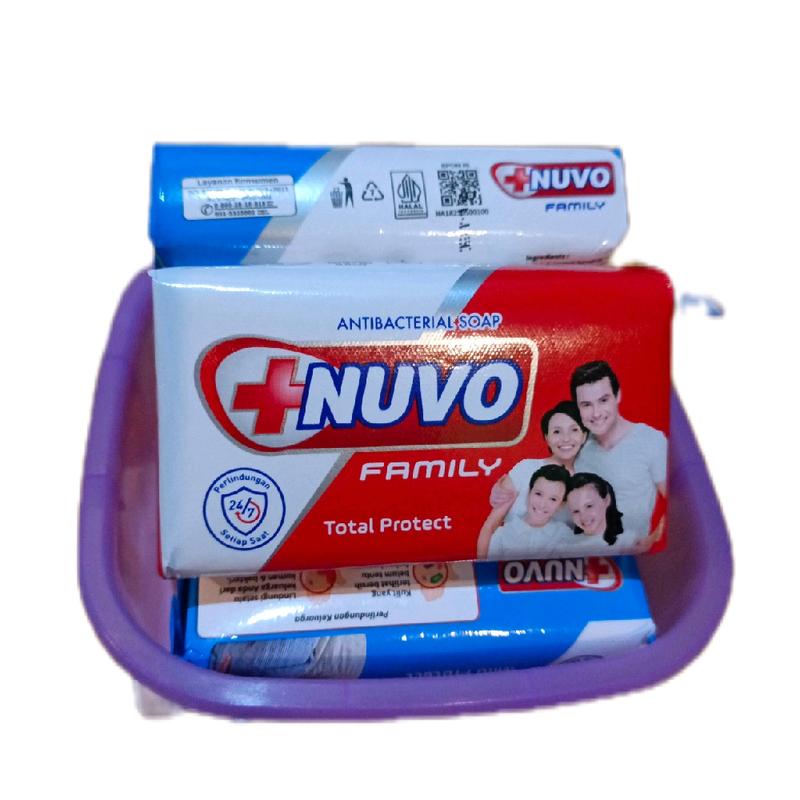 NUVO SABUN GRATIS BOX MAKAN SIANG 1 Box Isi 4 pcs Sabun Batang Nuvo 72 ...