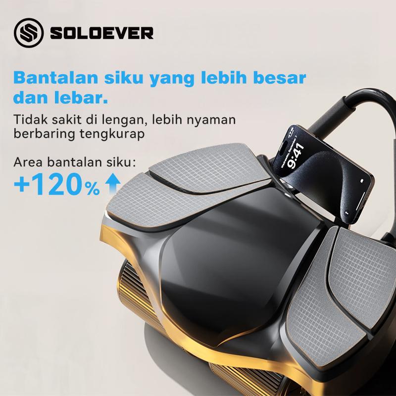 SOLOEVER 4-Wheel Ab Roller – Core & Ab Training, Anti-Slip, Lightweight ...