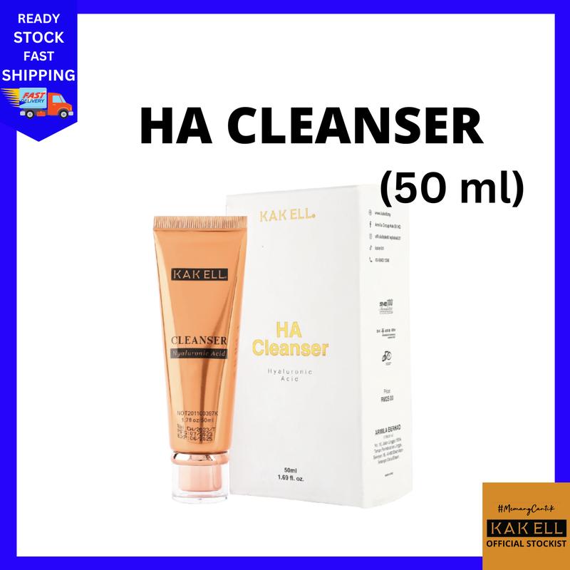 Kak Ell HA Cleanser (50ml) Facial Kulit Hyaluronic Acid Cuci - TikTok ...